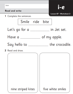 Free and Downloadable English Worksheets for Class 2 PDF